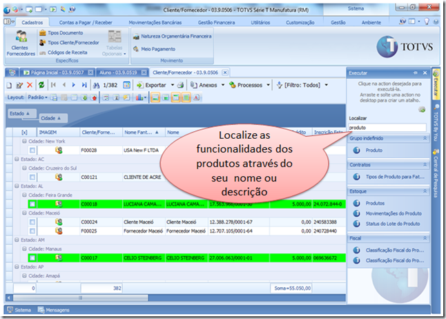 TOTVS Connect: Nova interface TOTVS RM: Uma central de pesquisa